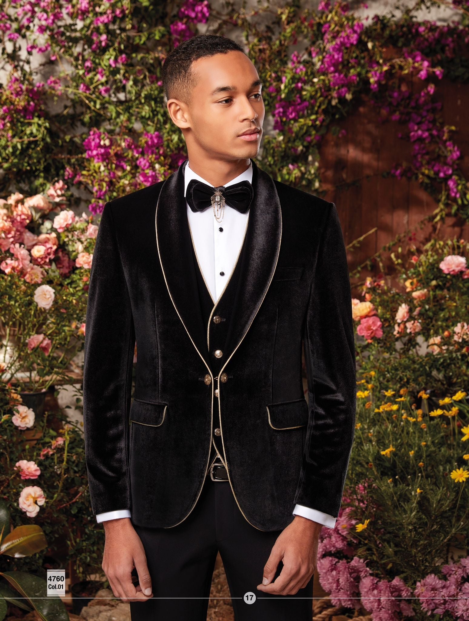 Black Tuscan velvet Tuxedo – Grogo Store