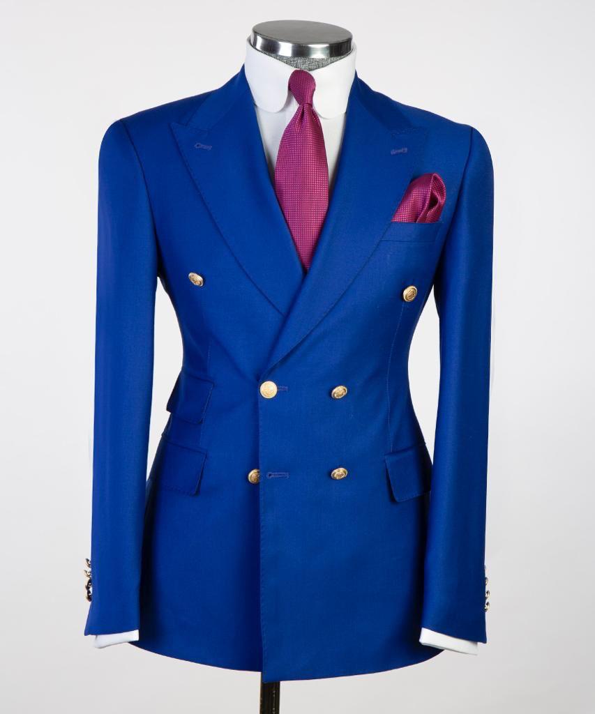 Classic royal blue double breasted – Grogo Store